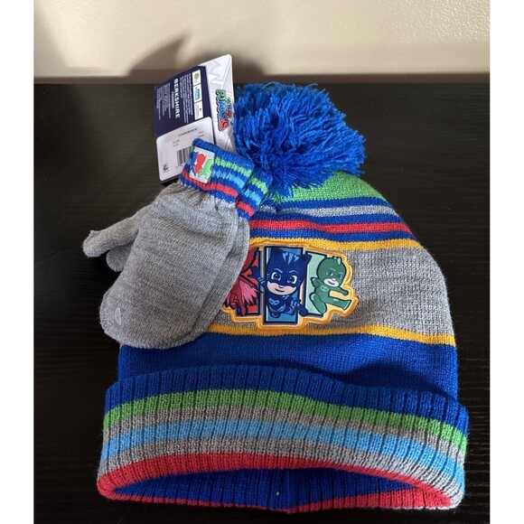 BERKSHIRE FASHIONS | Accessories | Pj Mask Toddler Pom Pom Beanie Hat ...